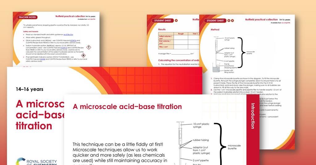A microscale acid–base titration | Class experiment | RSC Education