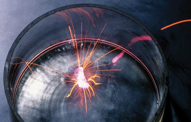 how does caesium react with water