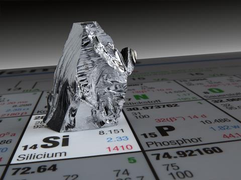 pure silicon element