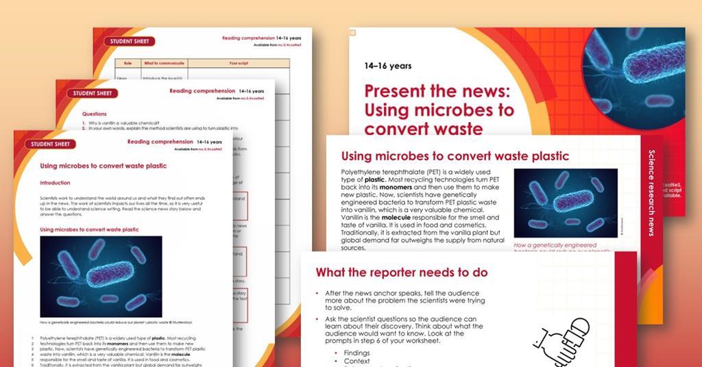 Organic compounds and reactions | Reading comprehension | 14–16 ...