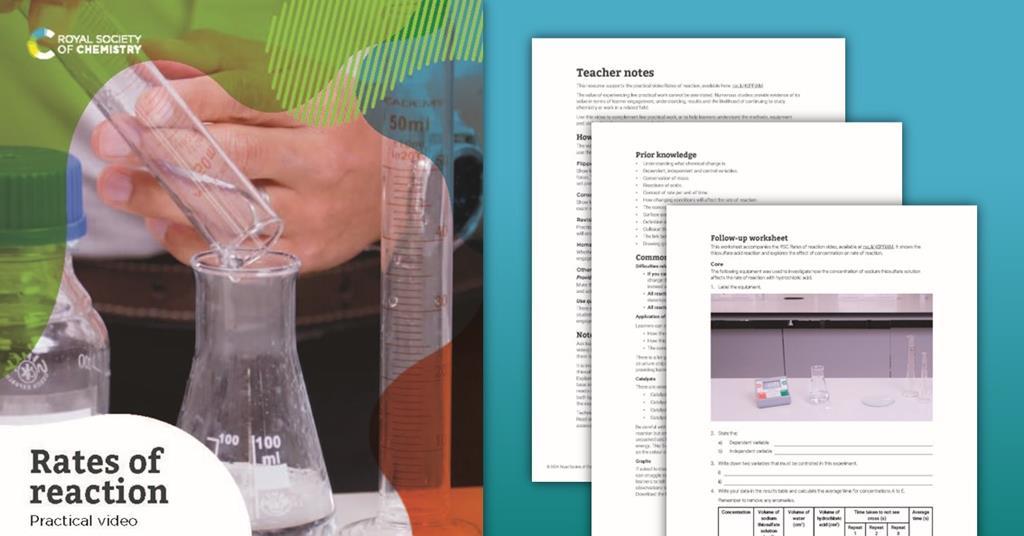 Rates of reaction: observing a colour change | Practical videos | RSC ...