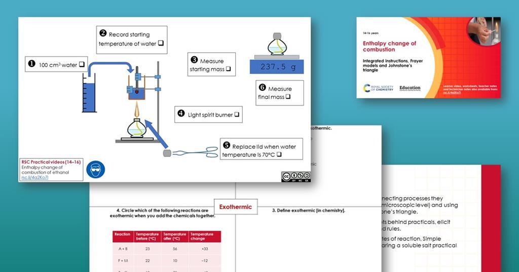 Temperature change (combustion) | Practical videos | RSC Education