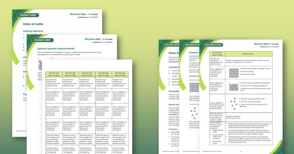 States of matter | Structure strip | 11–14 years | Resource | RSC Education