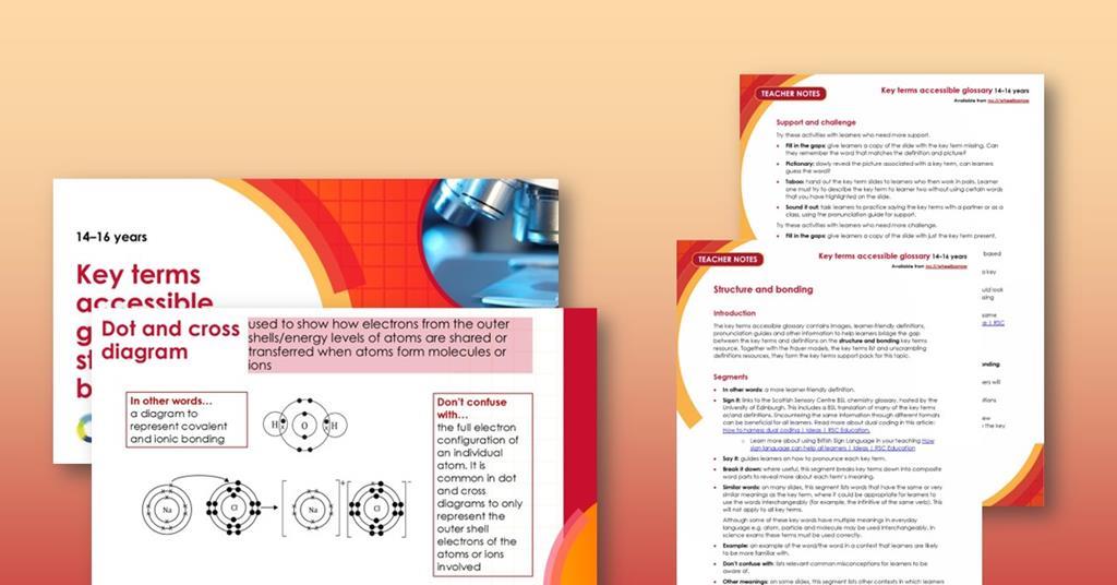 Structure and bonding | Key terms glossary support | 14–16 | RSC Education