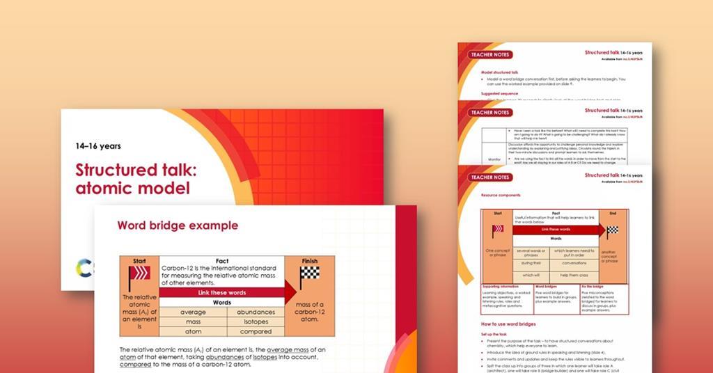 Atomic model | Structured talk | 14–16 years | Resource | RSC Education