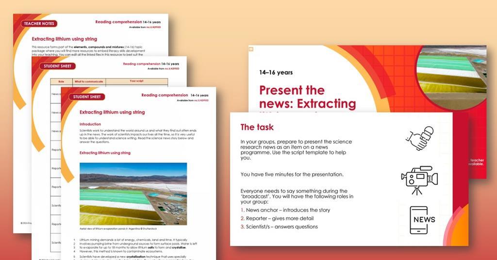 Elements, compounds and mixtures | Reading comprehension | 14–16 ...