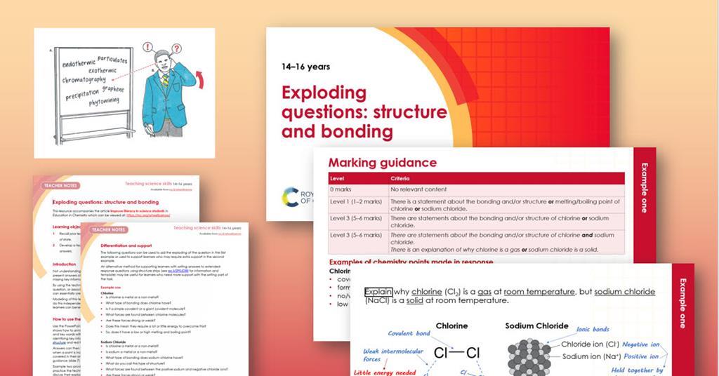 Structure and bonding: exploding exam questions | 14–16 years ...