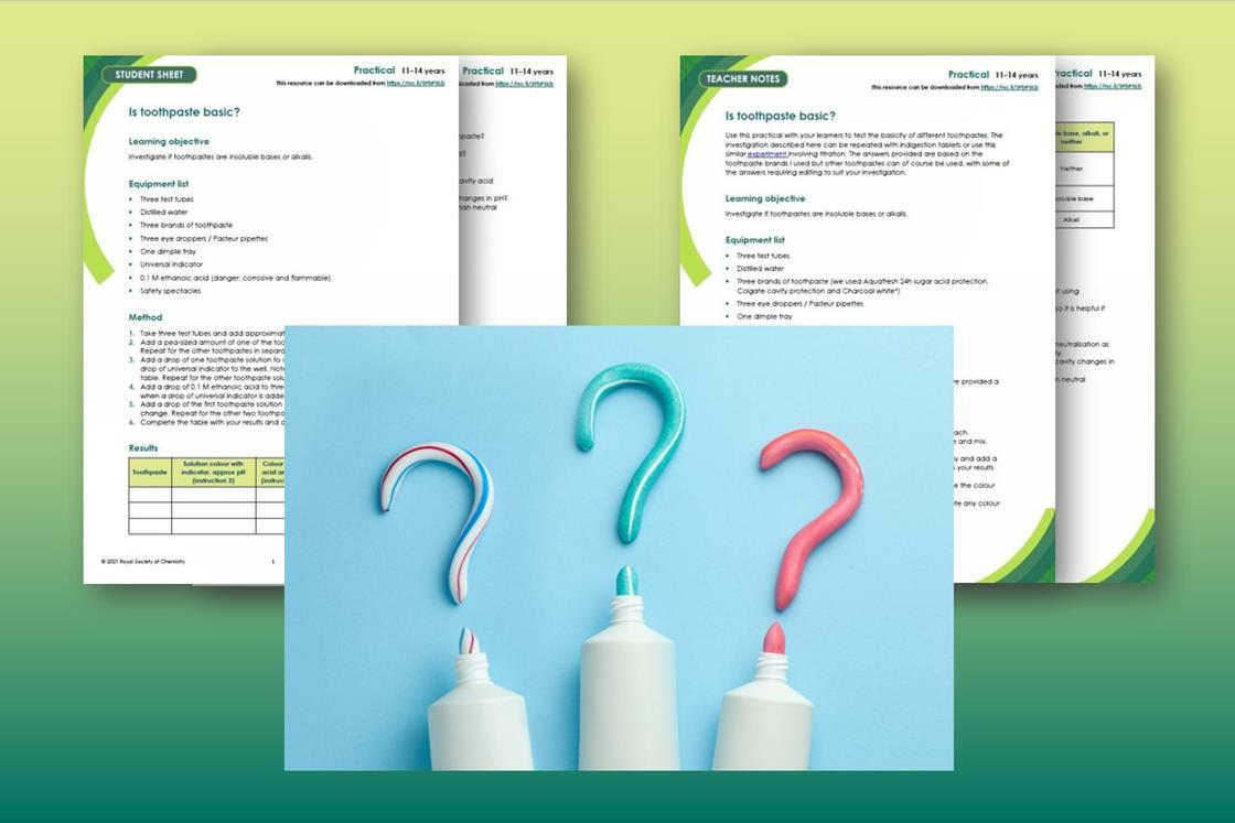Toothpaste investigation: neutralisation reactions | Resource | RSC ...