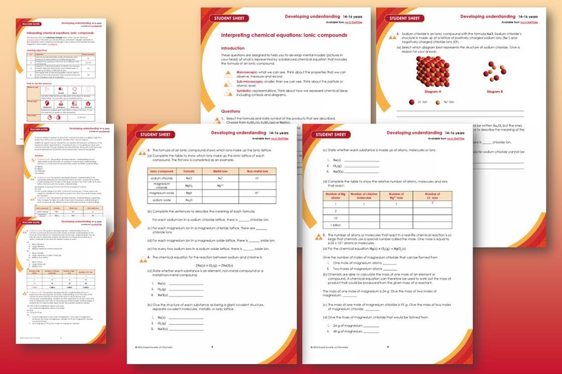 Interpreting chemical equations for ionic compounds | Developing ...