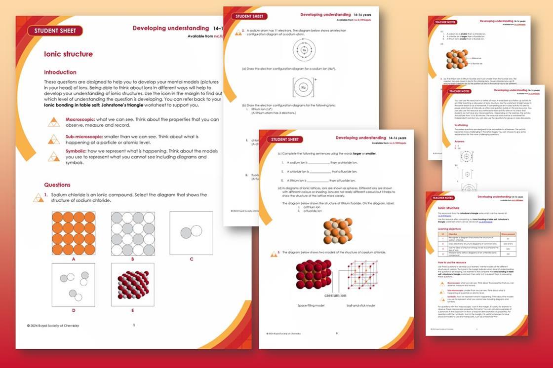 Ionic bonding | Developing understanding | 14–16 years | Resource | RSC ...