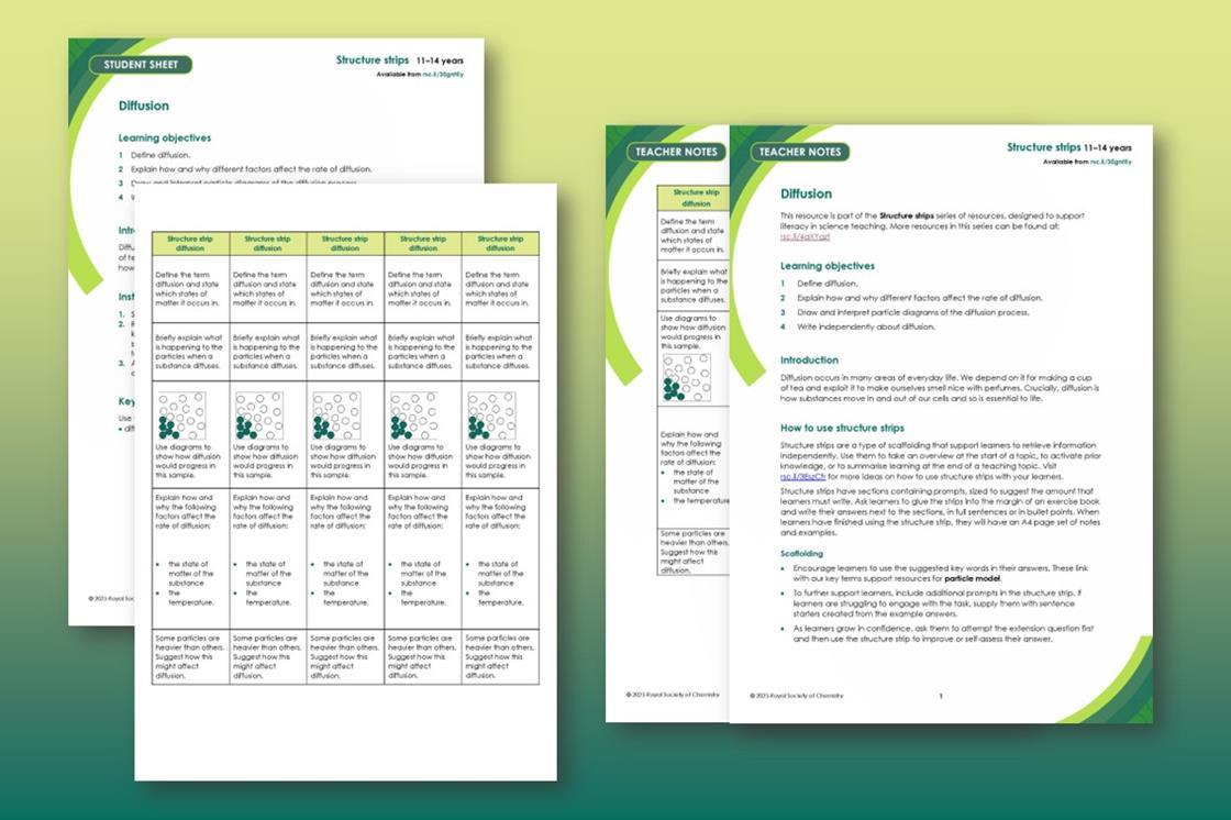 Diffusion | Structure strip | 11–14 years | Resource | RSC Education