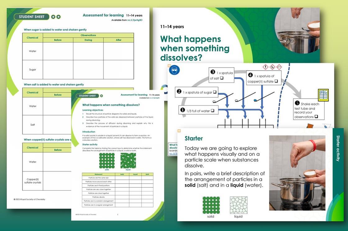 What happens when something dissolves? | Lesson plan | 11–14 years ...