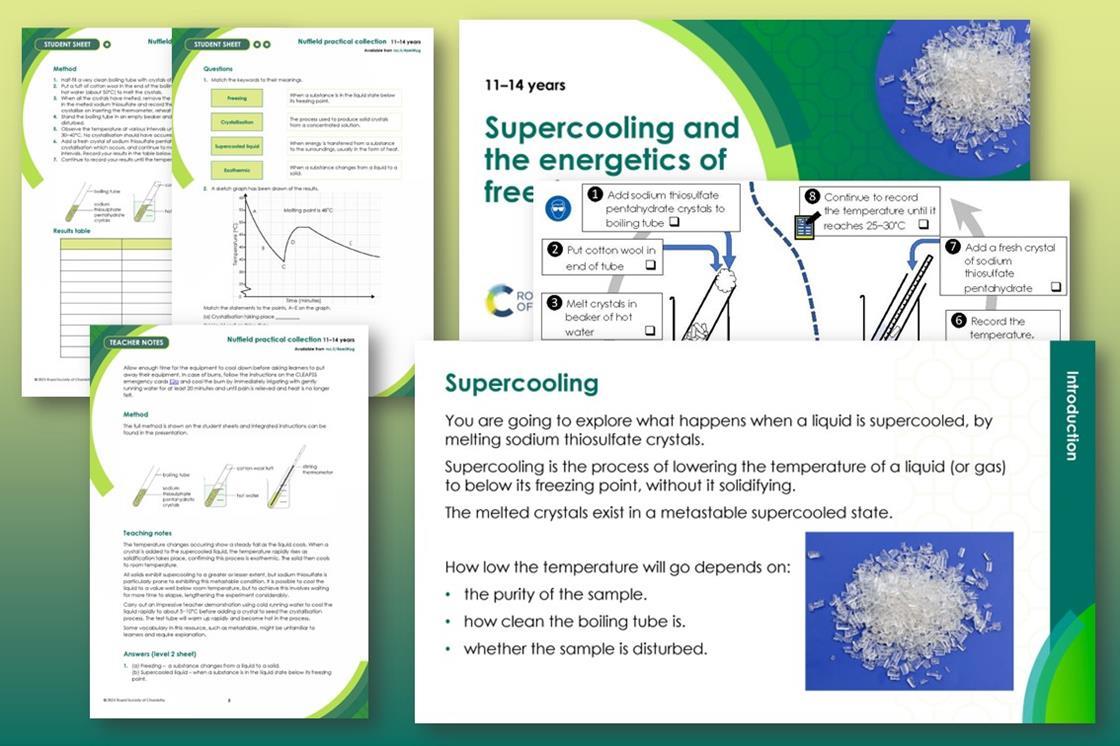 Supercooling and the energetics of freezing | Class experiment | RSC ...