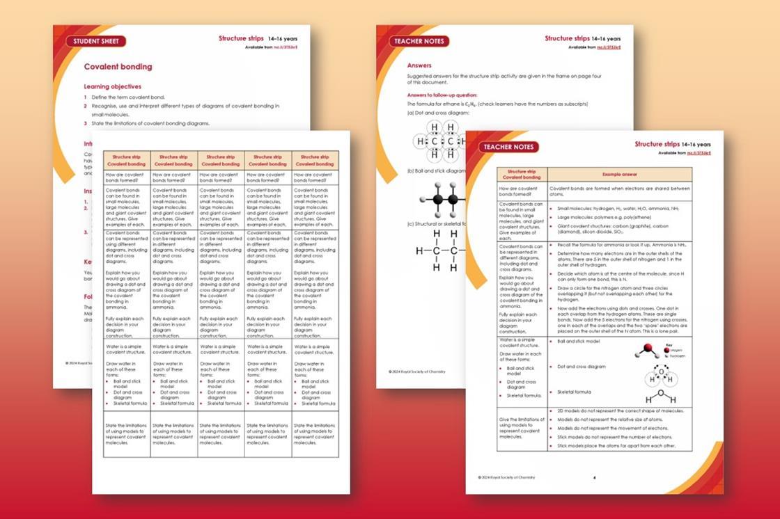 Covalent bonding | Structure strip | 14–16 years | Resource | RSC Education