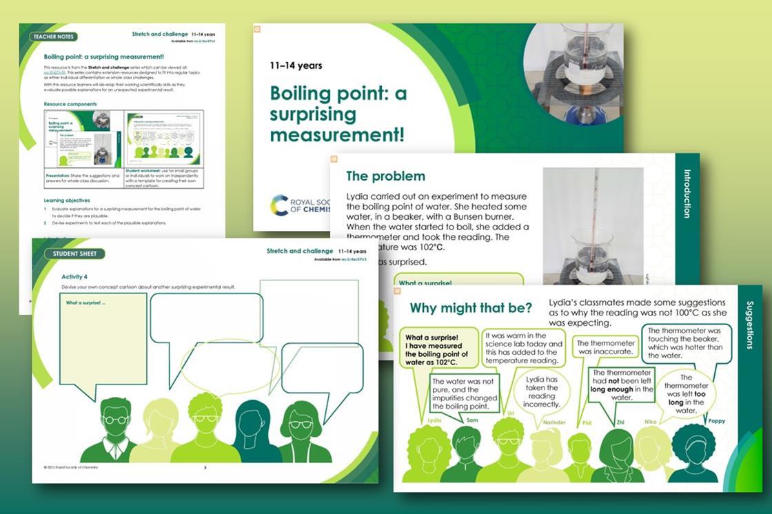 Boiling point: a surprising measurement | Stretch and challenge | 11–14 ...