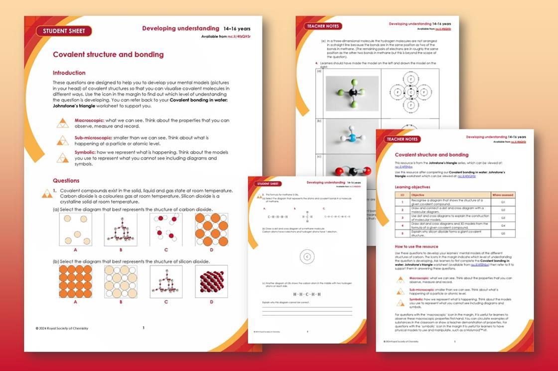 Covalent bonding | Developing understanding | 14–16 years | Resource ...