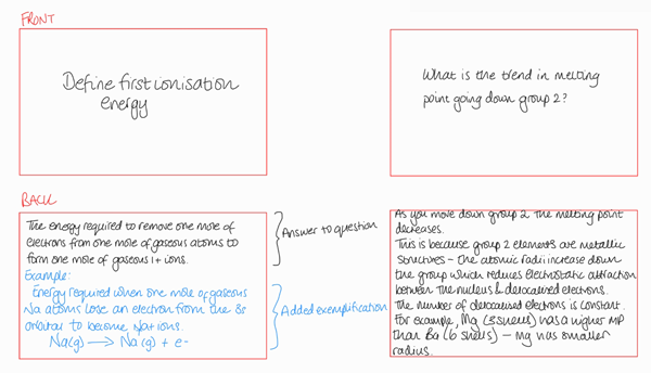 How to use flashcards effectively to support learning in your science ...